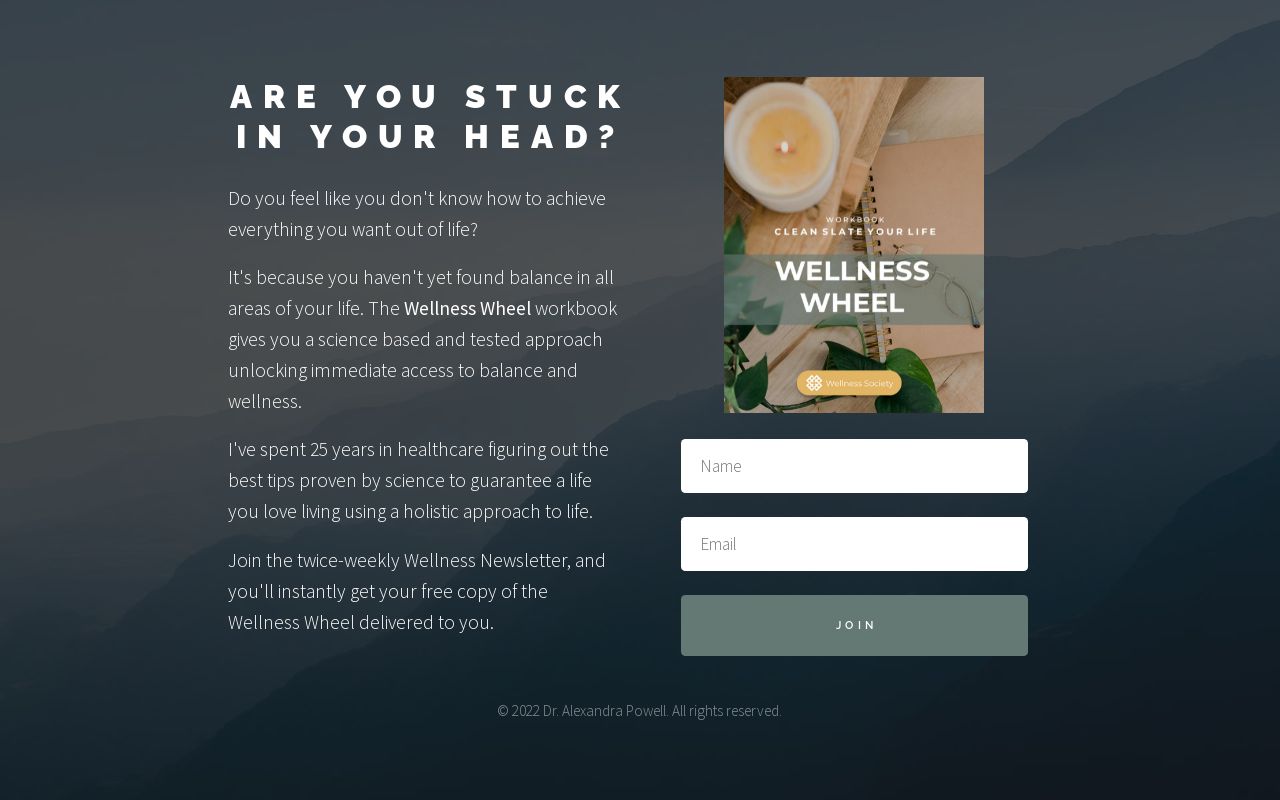 Wellness Wheel Workbook